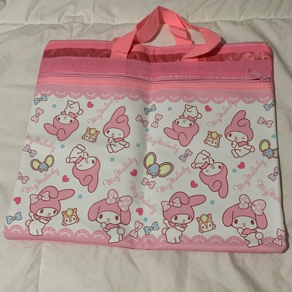 My Melody Pink Laptop/ File Bag - Gem